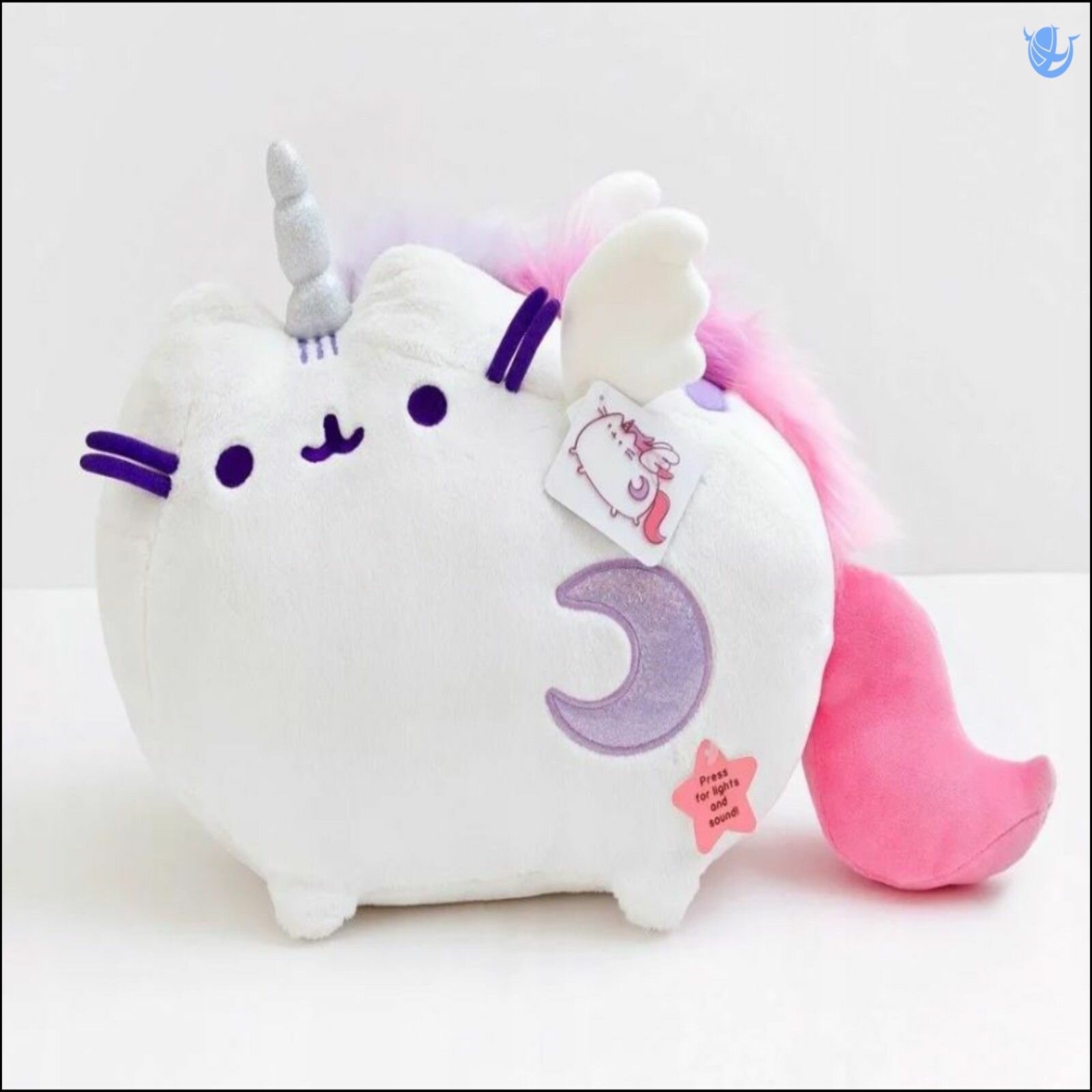 Мягкая игрушка Кот Пушин Единорог "PUSHEEN THE CAT" (белый)