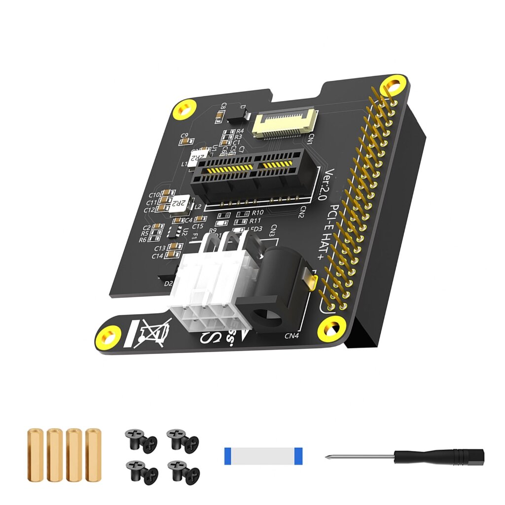 Адаптер Карты Расширения PCIe 1X с 40-Контактными Разъемами GPIO Кабель FFC 6Pin