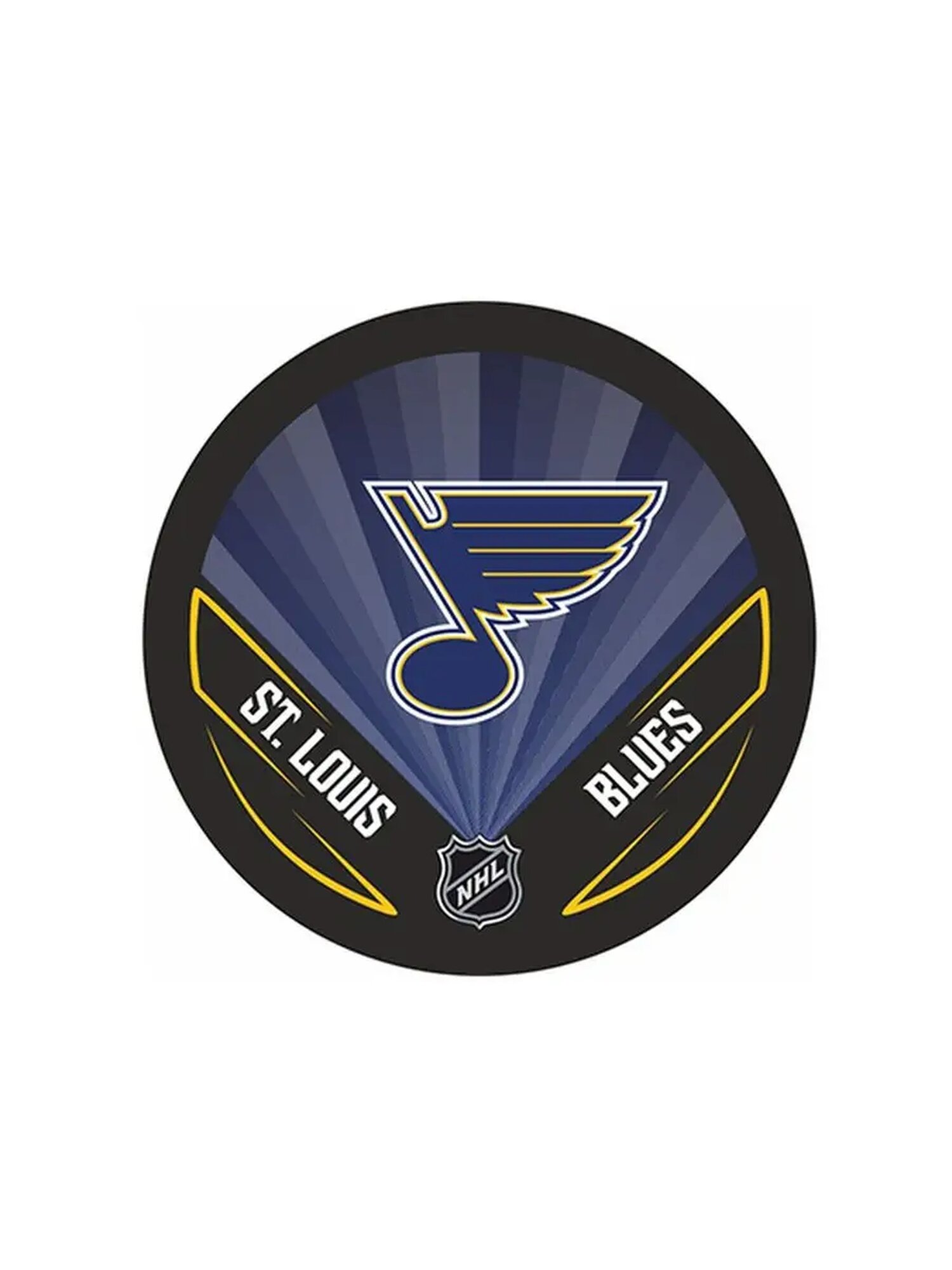 Шайба Sportfanat NHL 2022 St.Louis Blues, резина, 76 мм, цвет черный
