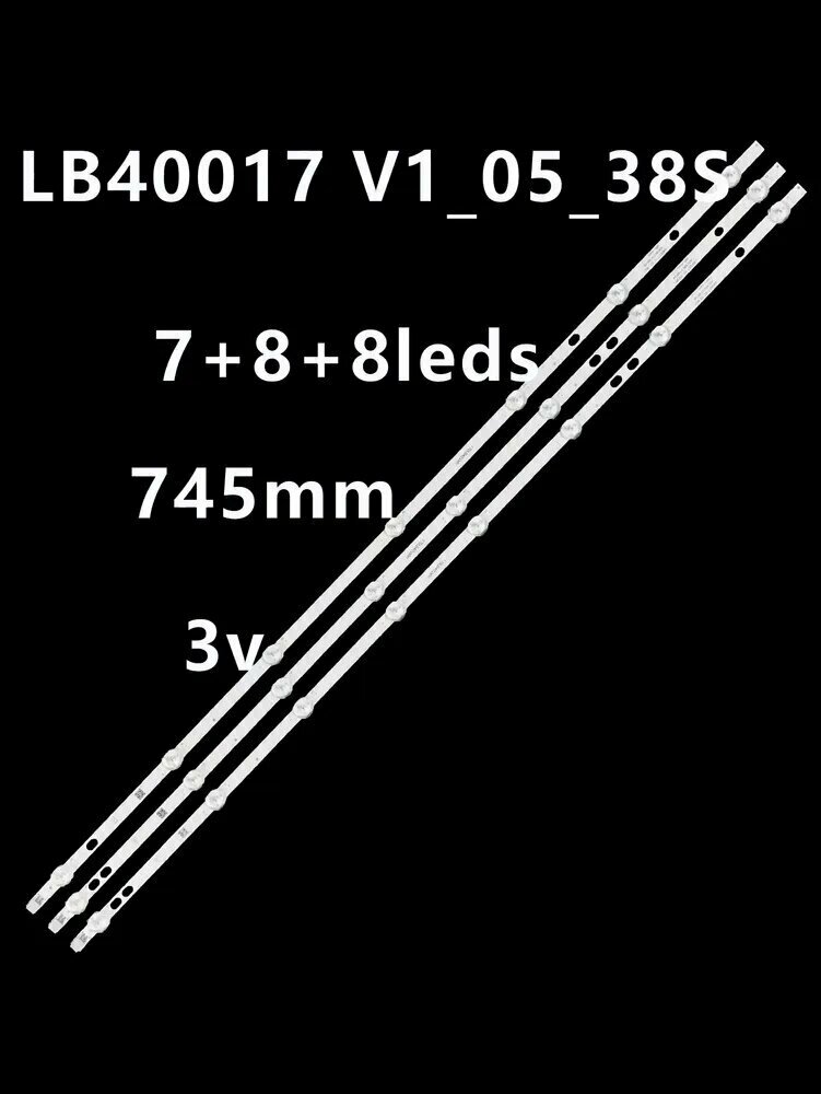 1 комплект-3 шт Светодиодная полоса для LB40017 TX-40C200E 40L2863DG 40L3653DB D40F286B4CW JL. D40081330-078AS-M 17DLB40VXR1 LT-40C750 40A07USB
