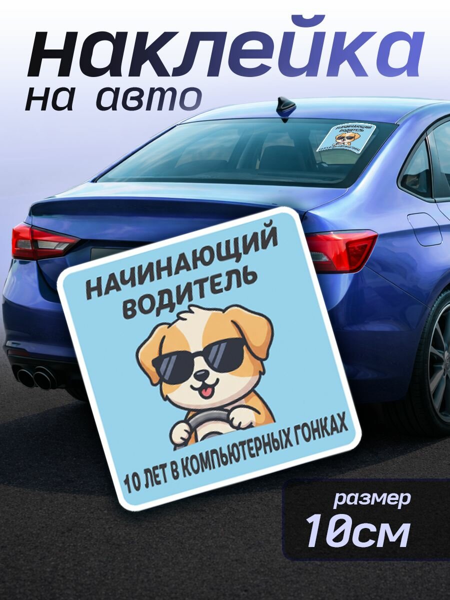 Наклейки на авто прикольные знак Начинающий водитель