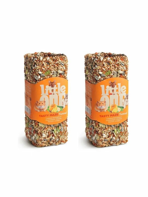 Little One Лакомство-игрушка для грызунов, Туннель вкусная лазейка, 120 гр, 2 уп