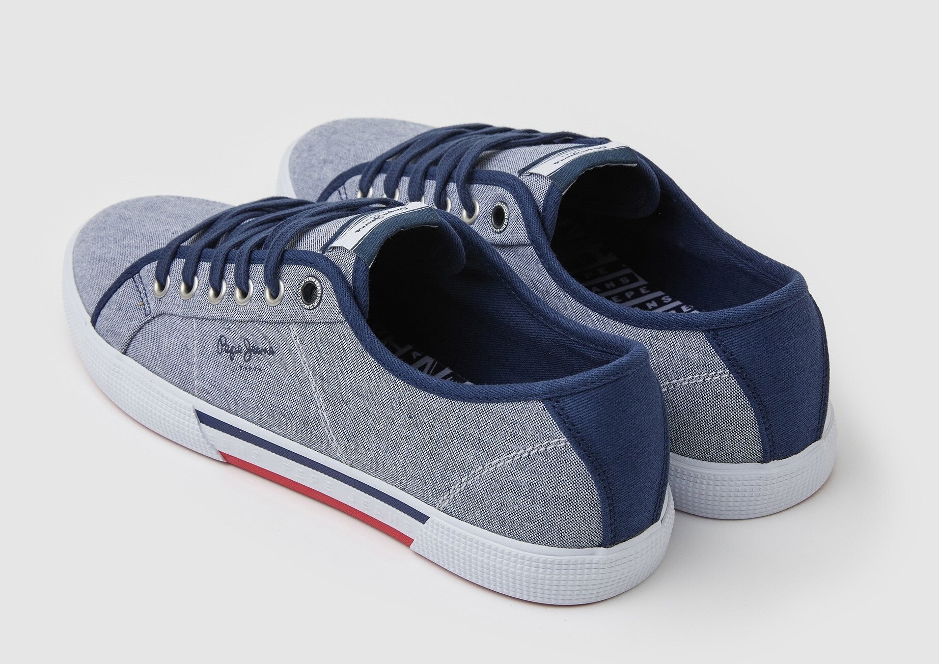 Полуботинки Pepe Jeans Brady Men Chambray, размер 43, синий — фото 1