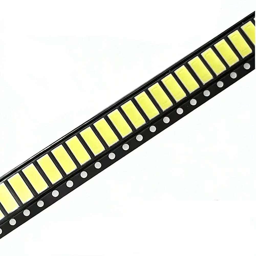 Светодиоды SMD 7030, pure White 6000K, 50 шт