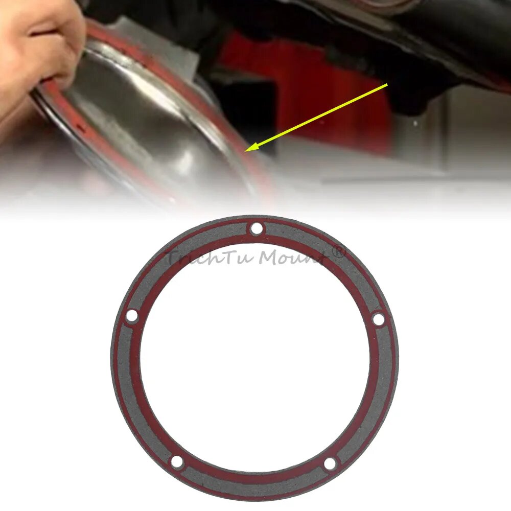 Прокладка крышки сцепления (5 отверстий) для Harley FLTR/U/X, FLHTK/CUTG, FLHxxx/X, FLHT/CU/C, FLHR/S/C 2007-2013