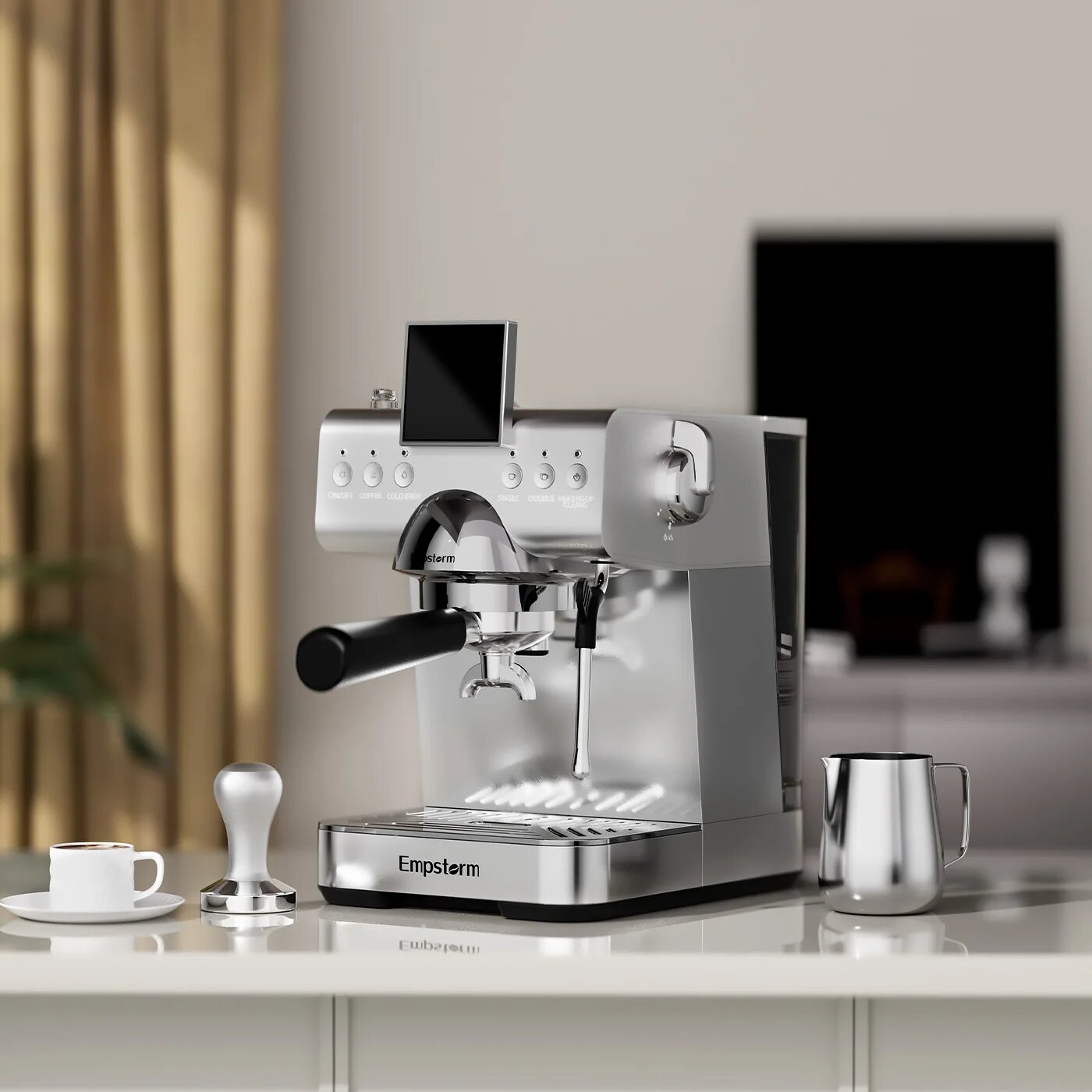 Электрический кофеemaker Cappuccino Latte с американской вилкой, ручной эспрессо-кофе-машина с системой холодного заваривания Cold Brew
