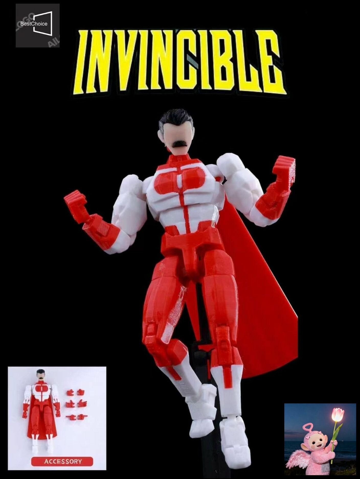 Фигурка Омни-Мен из Неуязвимого( Invincible Omni-Man), 3D-печатная подвижная модель, подарок анимешнику и коллекционеру