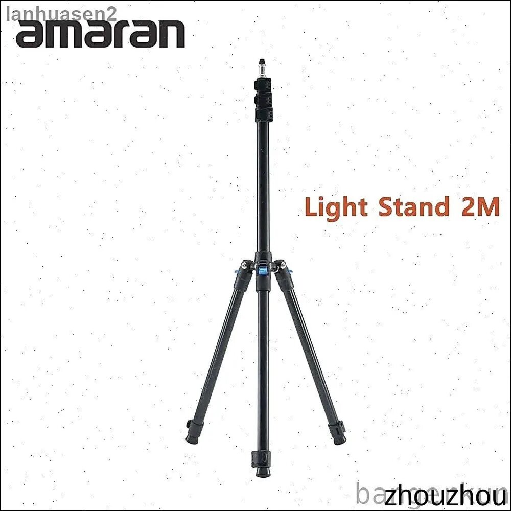 Складная стойка Amaran Light Stand 2M 6.56FT для видеосвета, легкая, из алюминиевого сплава, универсальное винтовое крепление 1/4-20 дюймов, для Amaran Pano 60c 120c