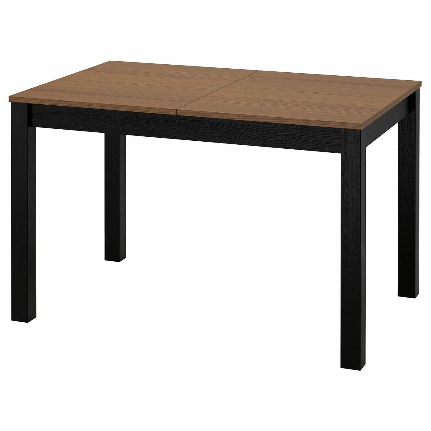 Стол обеденный IKEA ALHULT, раскладной, 120/170x80 см, черно-коричневый 206.007.89