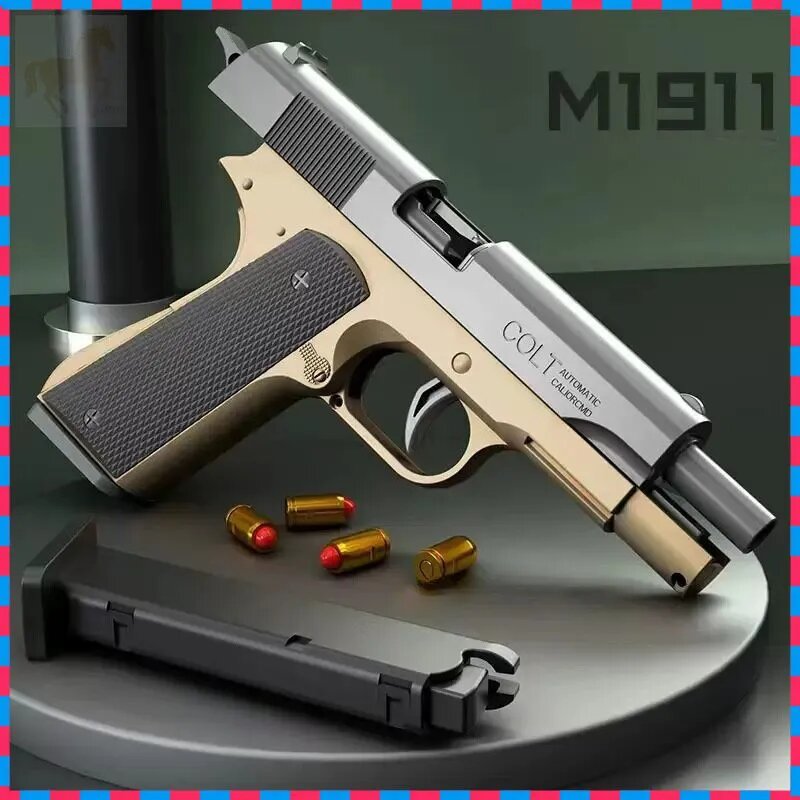 Популярный страйкбольный пистолет 1911 Desert Eagle с автоматическим выбросом гильз и затворной задержкой, эксклюзивный подарок для мальчиков