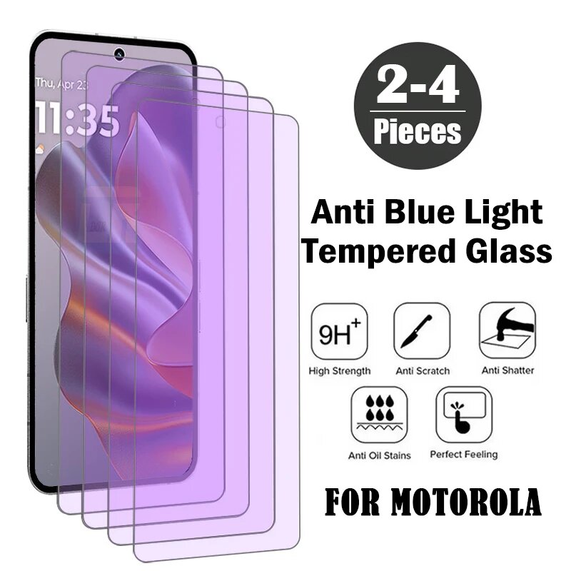 Защитное стекло Anti Blue-ray Glass Моторола Мото S50 3Piece