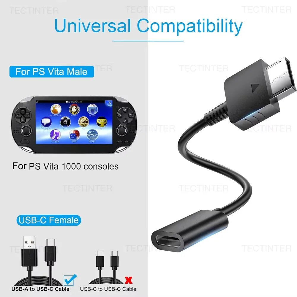 Зарядный адаптер TECTINTER для PS Vita 1000