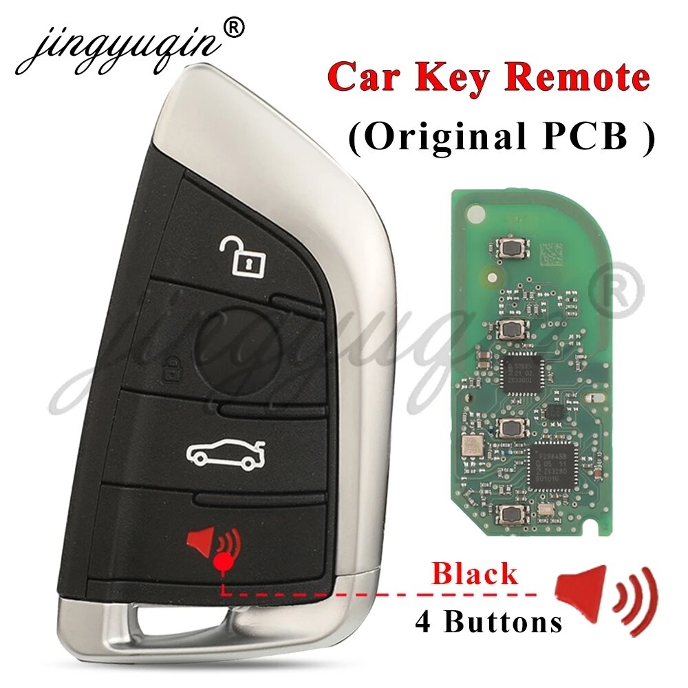 Универсальный Автомобильный Ключ-пульт BMW BDC3 ID21A/ID21B С 4BT Panic Black Key, 433-434mhz