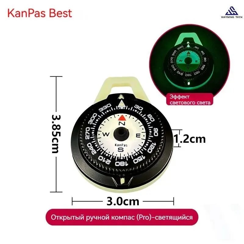 Профессиональный компас kanpas outdoor, высокоточный, edc, компактный и портативный
