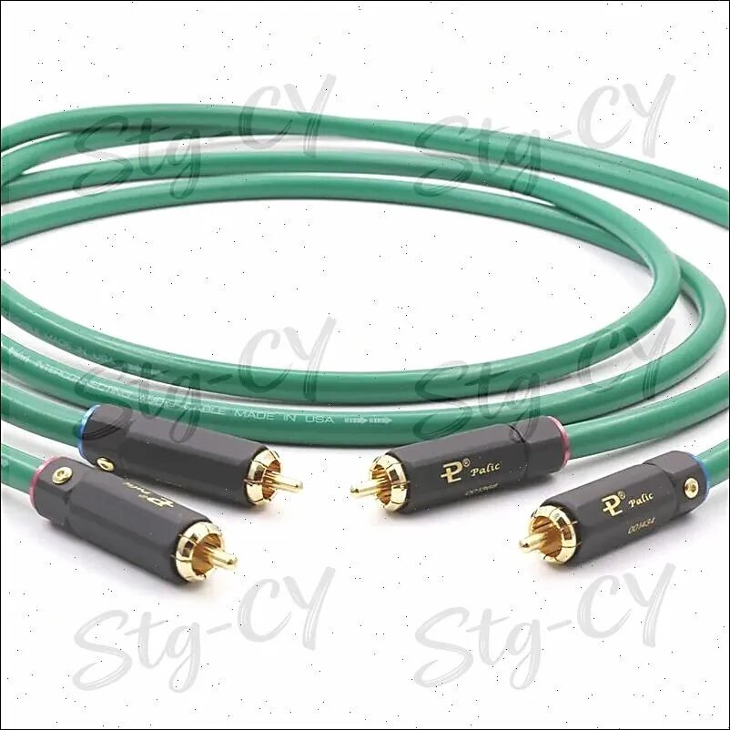 McIntosh Аудиокабель RCA/RCA, 0.5 м, зеленый