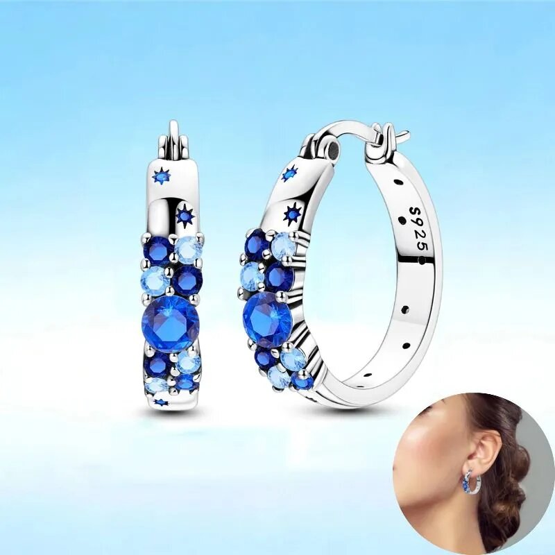 Серьги, циркон