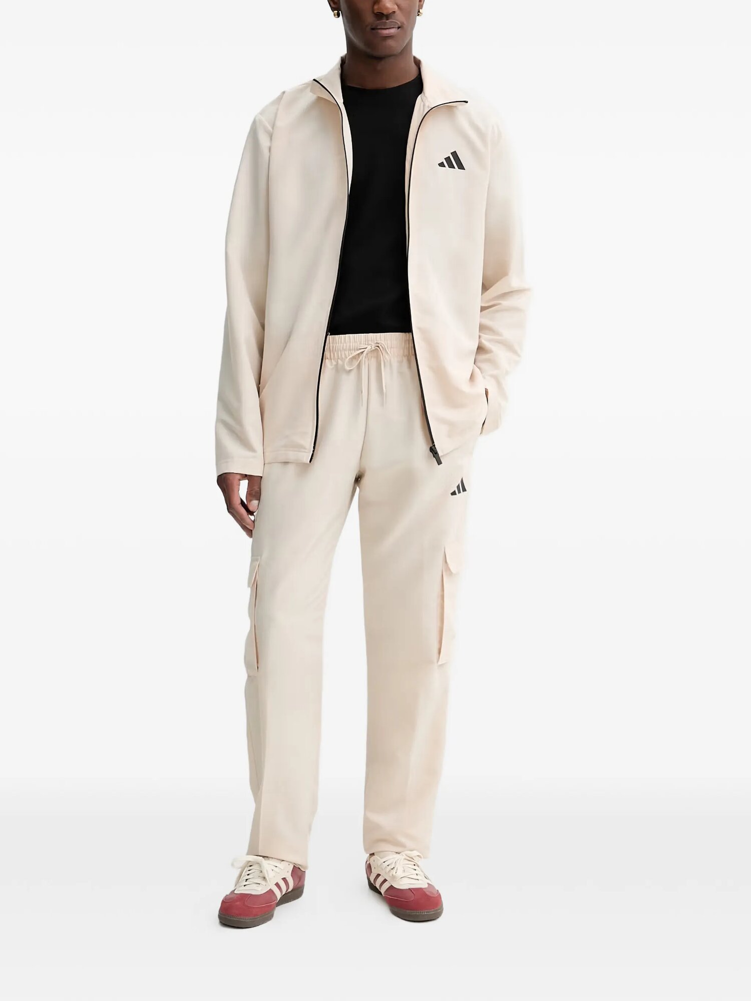 Комбинезон adidas Logo-print zip-up tracksuit, размер 2XL — фото 1