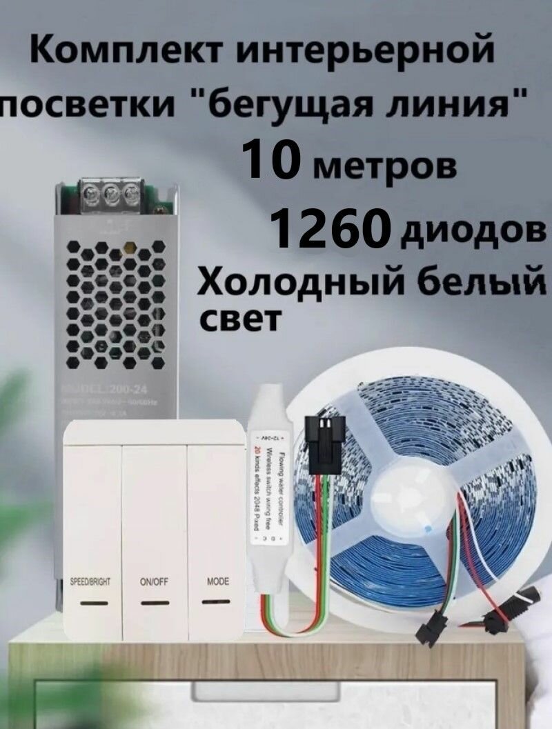 Full House Светодиодная лента, IP20, Холодный белый