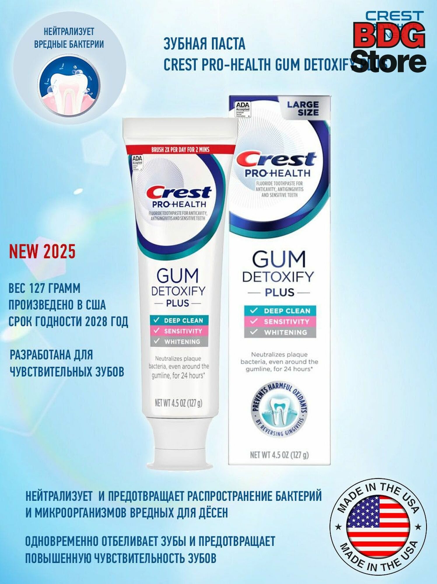 Премиумпаста для десен Crest ProHealth 127 г
