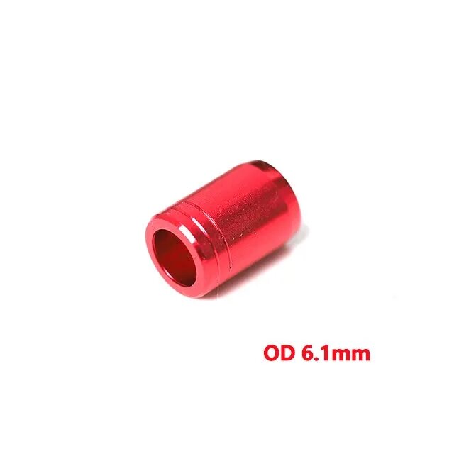 Взрывозащищённые кольца для стрел Alumium 24 шт. OD 6.1mm Red