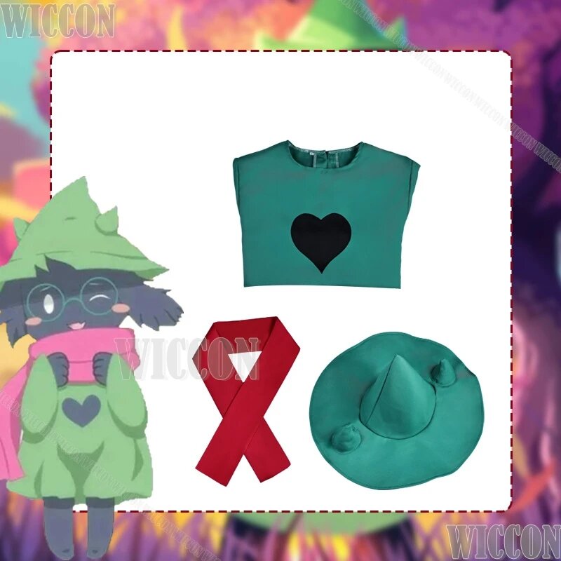 Косплей комплект Deltarune Ralsei зеленый XL, Costume