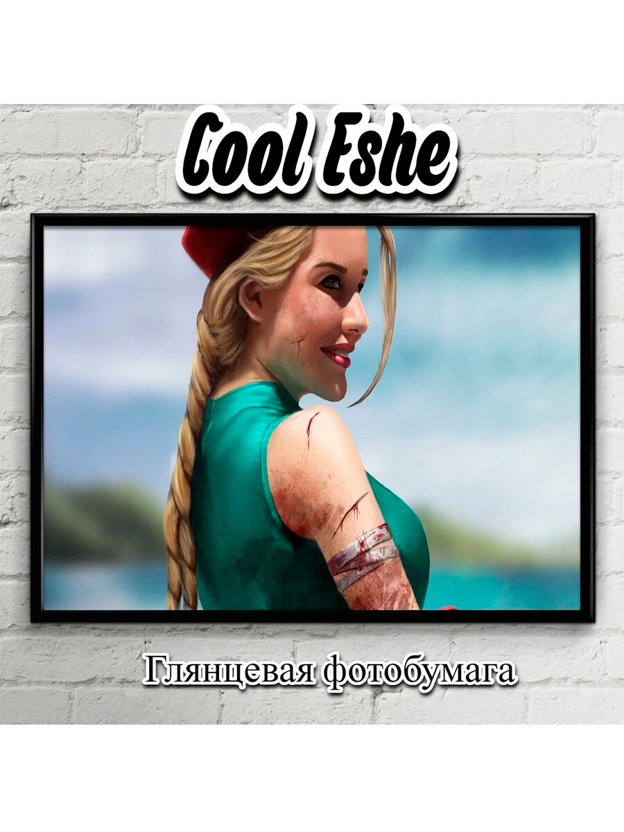 Плакат "street fighter - cammy, art" А4