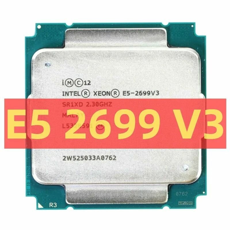 Intel Процессор Xeon E5 2699v3 2,3 ГГц/18 ядер/36 потоков OEM (без кулера)