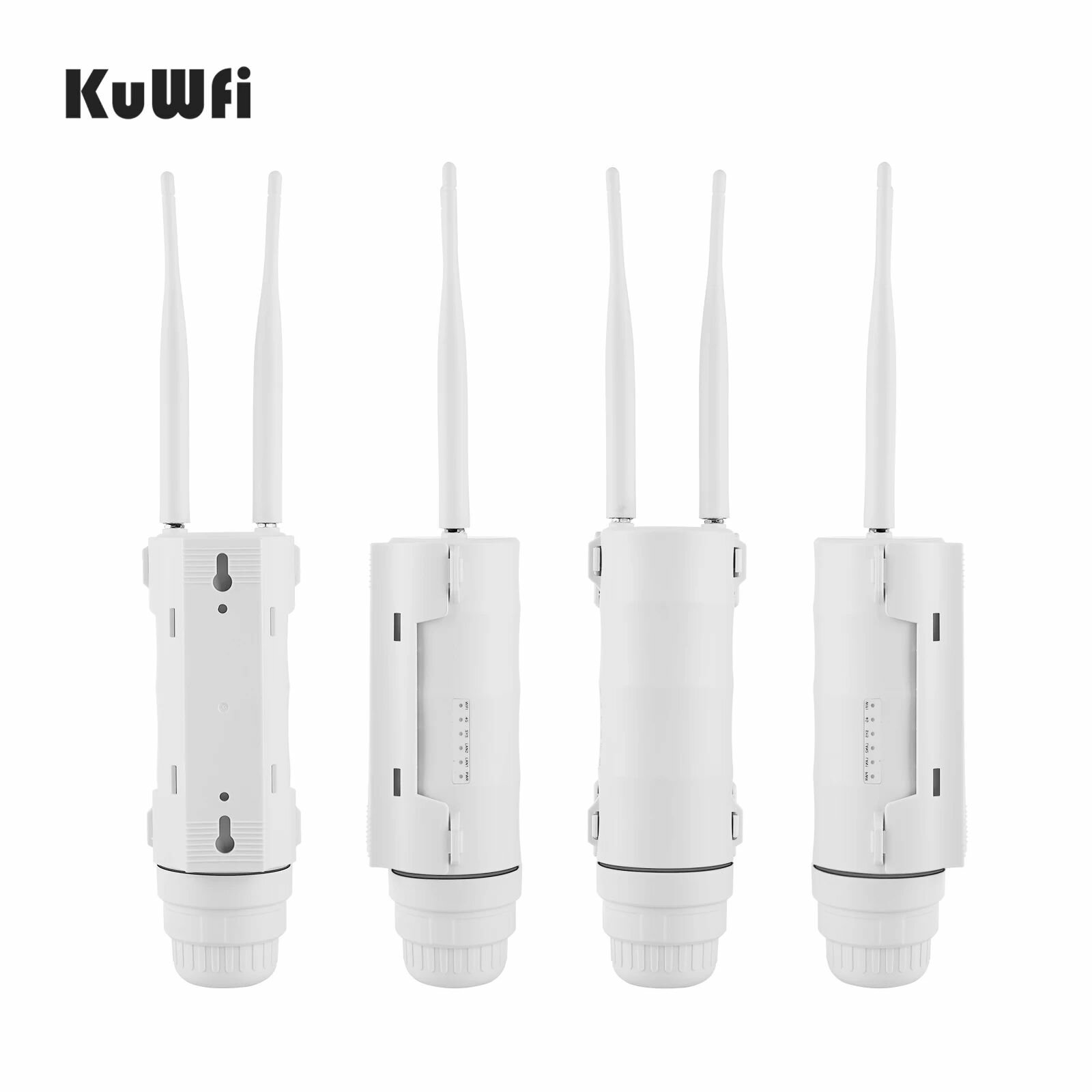 Уличный Wi-Fi роутер KuWFi CPF909 4G LTE, слот SIM, белого цвета