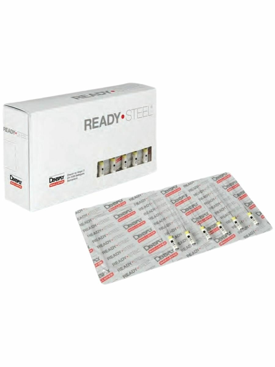 K-Flexofile ReadySteel № 020 25 мм, 6 шт. - ручной каналорасширитель с укороченным шагом, в стерильном блистере.