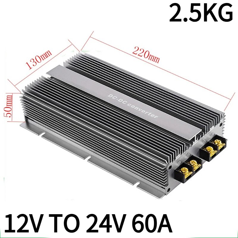 Преобразователь DC-DC повышения напряжения 12V до 24V 40A 50A 60A 80A 100A 150A 200A 12 Вольт до 24 Вольт Автомобильный блок питания Регулятор напряжения для автомобилей