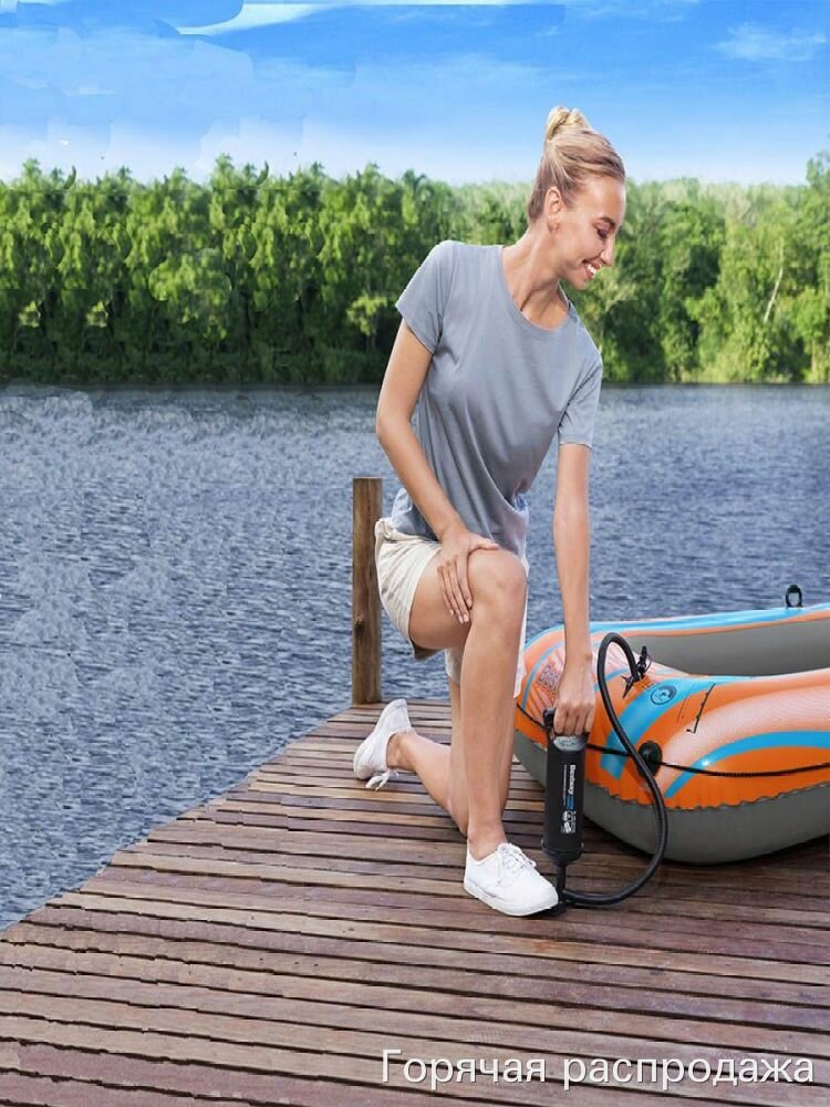 Насос ручной для матраса 30 см Bestway 62002