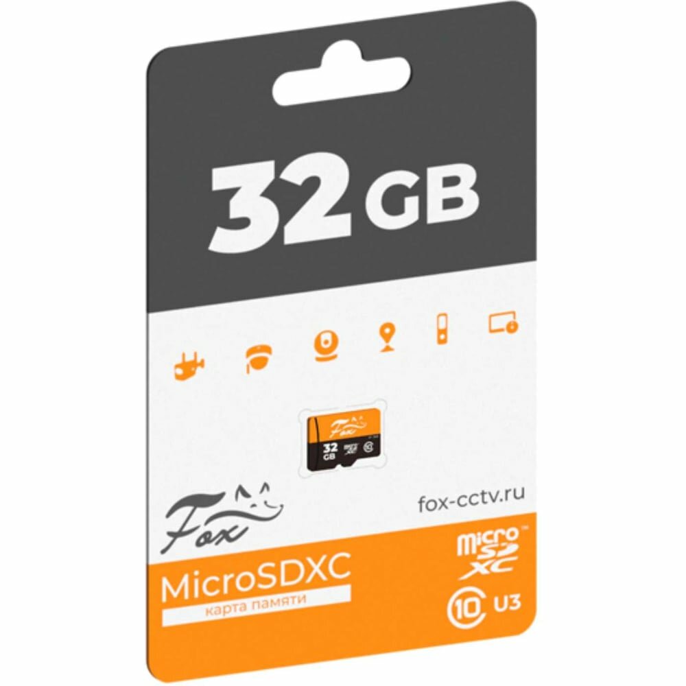 Флеш-карта FOX microSDHC 32Gb FX-SD32GB — фото 1