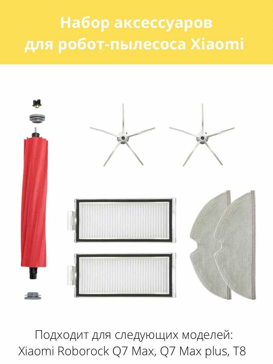 Комплект аксессуаров для Roborock Q7 MAX, Q7 Max Plus, T8