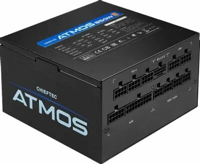 Блок питания компьютера Chieftec Блок питания Atmos CPX-750FC, 750Вт, 80 PLUS GOLD, 120мм, черный, retail