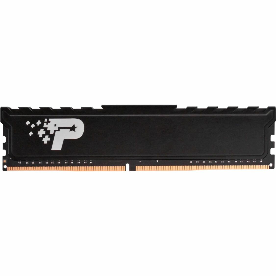Оперативная память Patriot Signature Premium, DDR4, 32GB (1x32GB), 3200 MHz, CL22, с радиатором, чёрный
