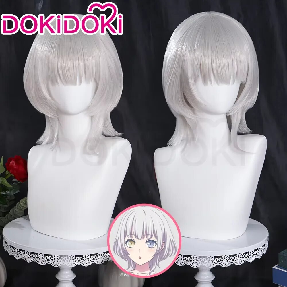 Косплей парики Misumi Uika, Yutenji Nyamu, Yahata Umiri, Kaname Rana, Белый, Kaname Rana, IN STOCK