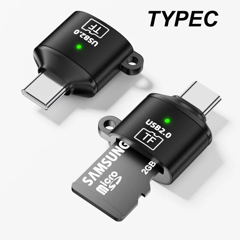 Картридер USB Type-C/USB A для SD/Micro SD/TF карт TYPEC