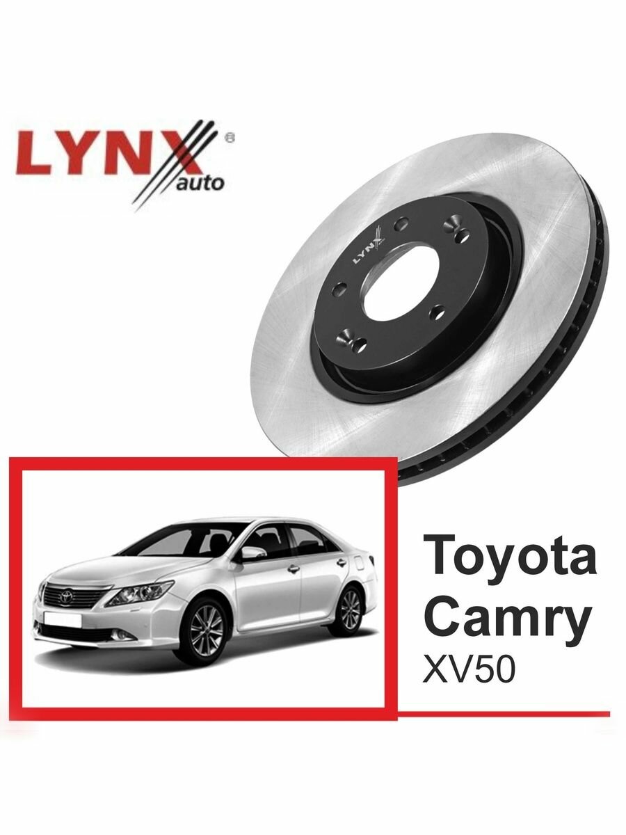 Диск тормозной передний LYNXauto 1169 (1 шт) для Toyota Camry (2011>) XV50