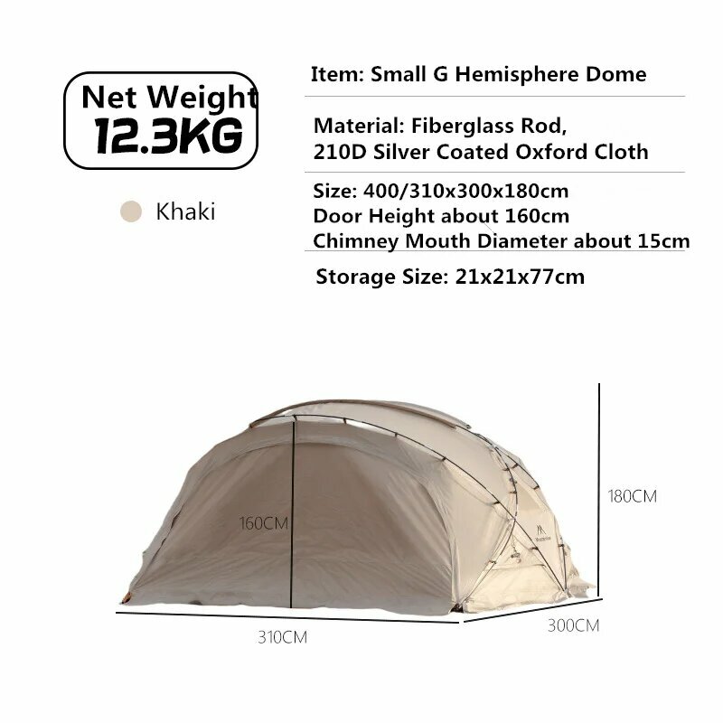 Палатка Mountainhiker Winter Spring 210D Оксфорд водонепроницаемая полушариковая куполообразная палатка-туннель для отдыха, укрытия от солнца, кемпинга Полукруглая куполообразная палатка