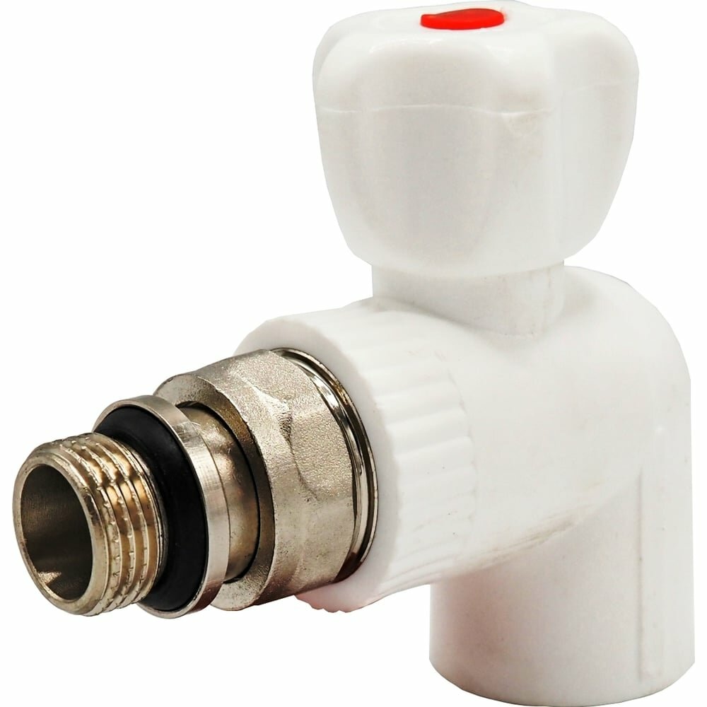 Кран для радиатора Rvc ППРС угловой 25x3/4 наружная резьба light 08633