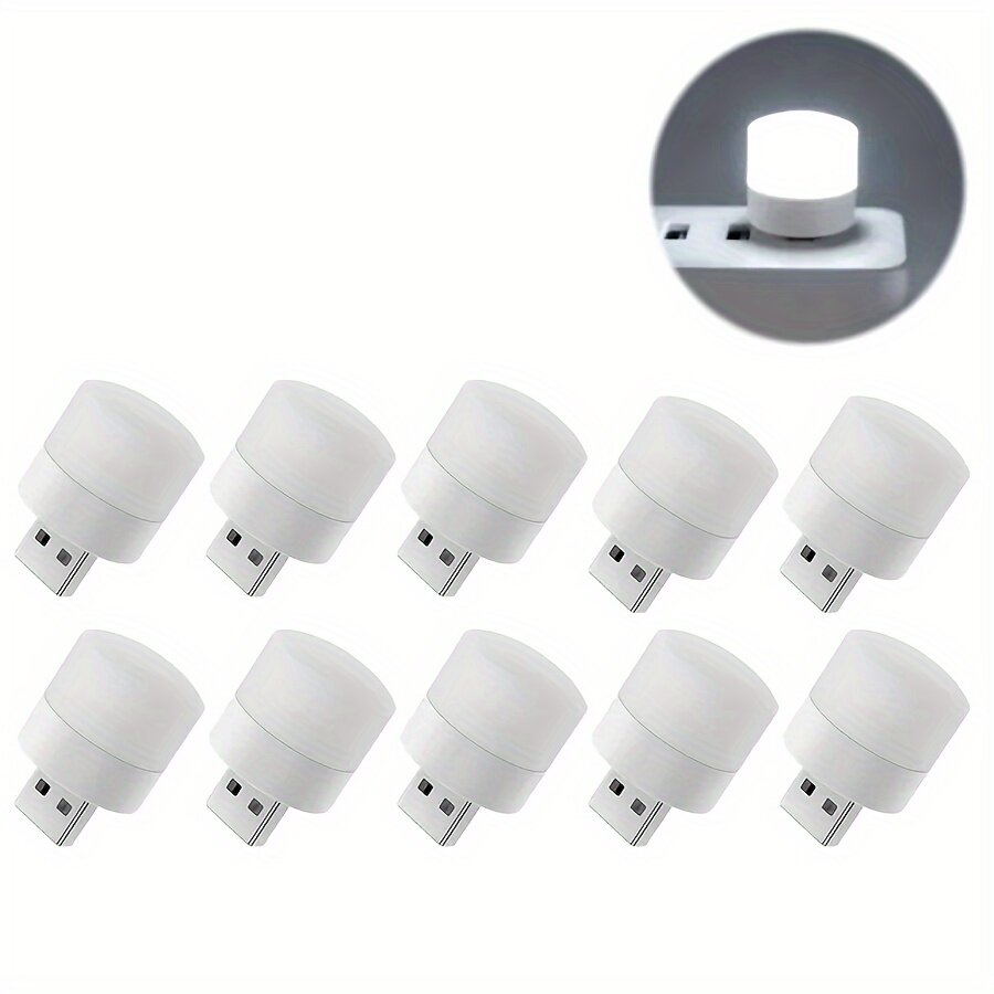 USB-ночник, компактная LED-лампа, портативное мини-освещение, декоративный светильник, мини USB-лампа для авто, спальни,