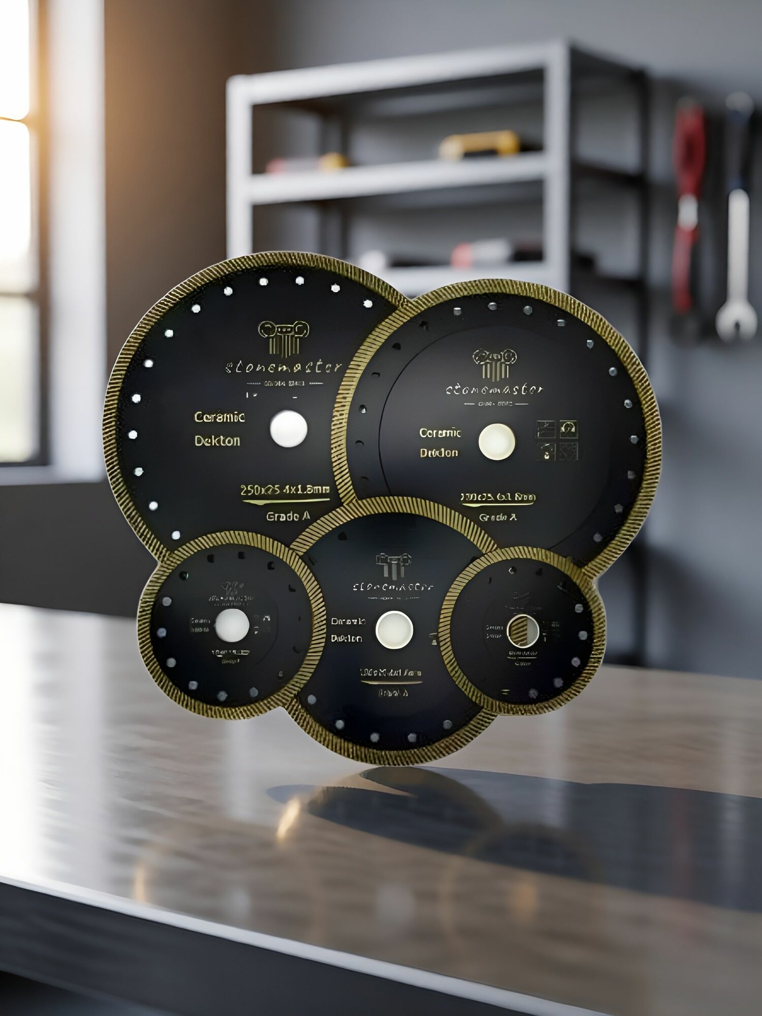 Диск алмазный по керамике/дектону/мрамору/граниту STONEMASTER Golden Discs Д115/1.1/9/22.23мм, класс А