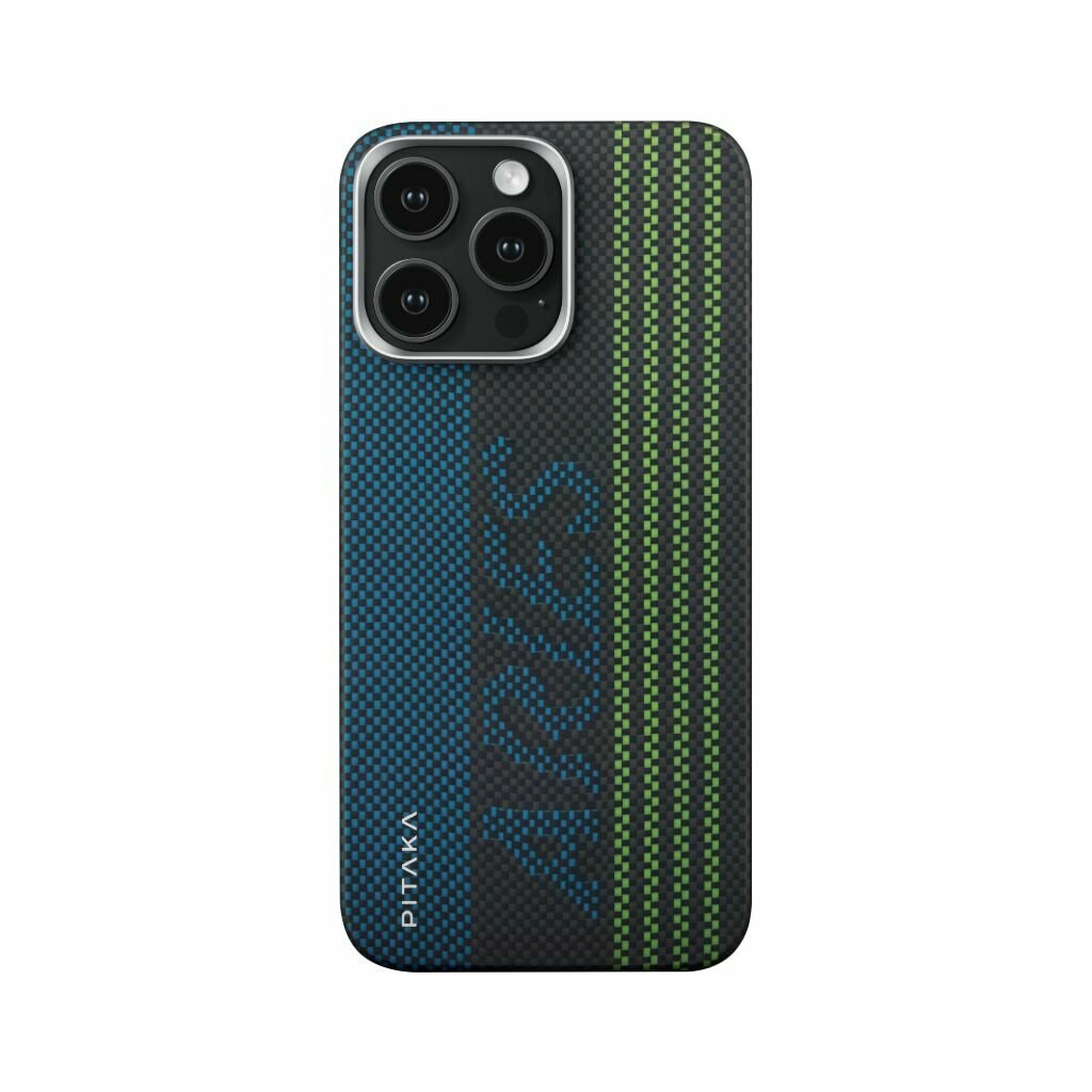 Чехол PITAKA Aries Tactile Woven Case для iPhone 15 Pro 6.1, принт кредитная карта Credit card