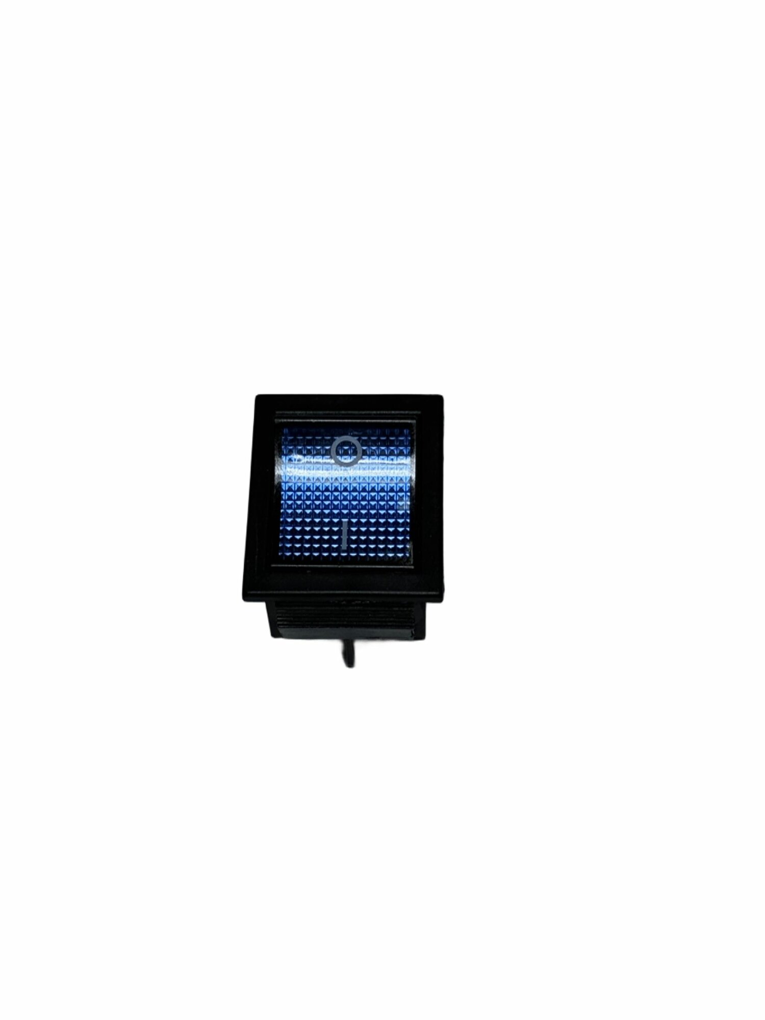 Клавишный переключатель / кнопка KCD4, 16A, 250V, 0,72 RMB / выключатель / тумблер, 21,5 х 27 мм, синий