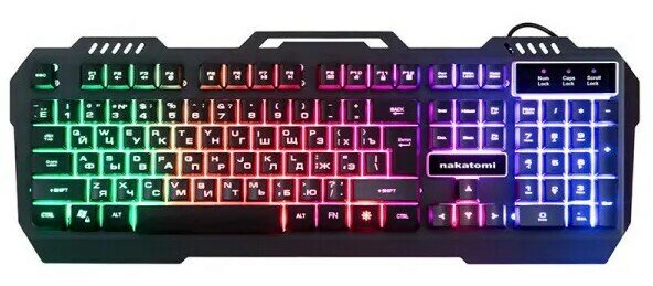 Игровая клавиатура проводная Nakatomi KG-35U, черный