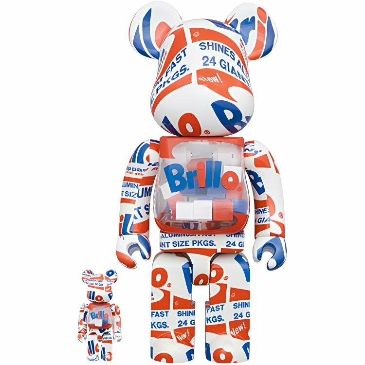Фигурка унисекс BE@RBRICK ANDY WARHOL "Brillo" 2022, 100％+400％