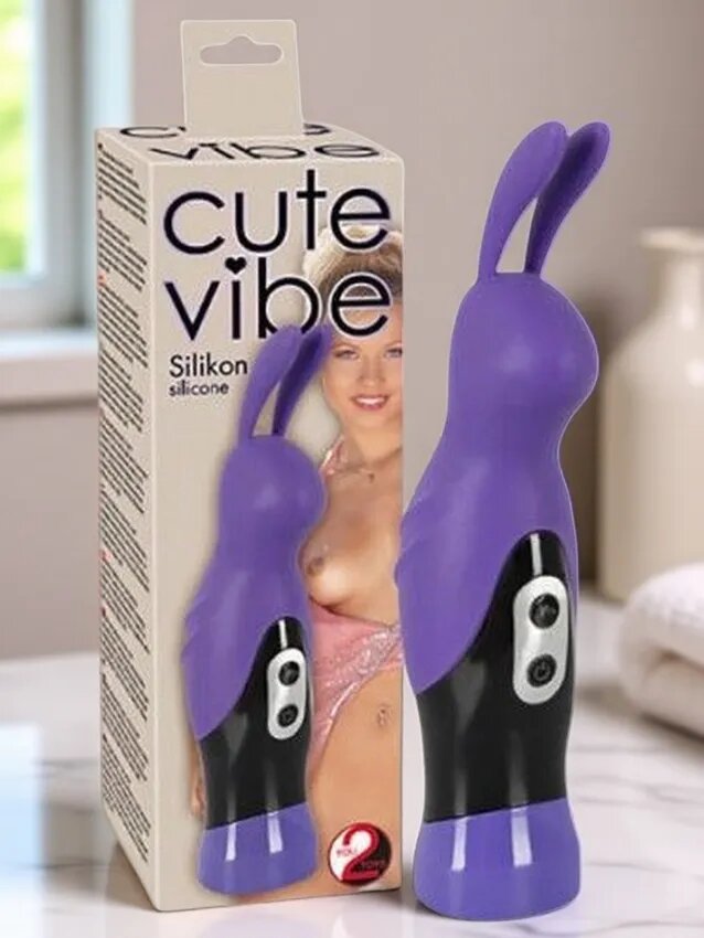 Вибростимулятор You 2 Toys «Зайчик», 8 режимов вибрации, 17 см, фиолетовый