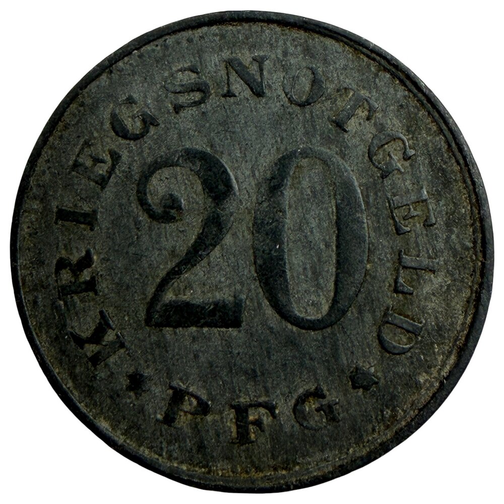 Германия, Веймарская республика, Цвизель 20 пфеннигов 1920 г. (Pfg) (Лот №2)