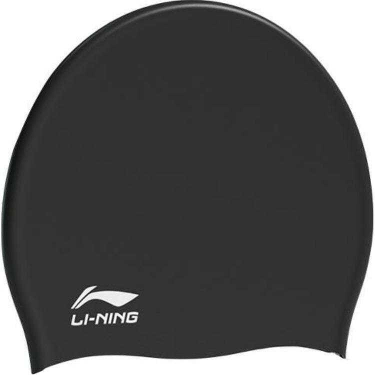 Шапочка для плавания унисекс Li Ning Silicone Swim, черная