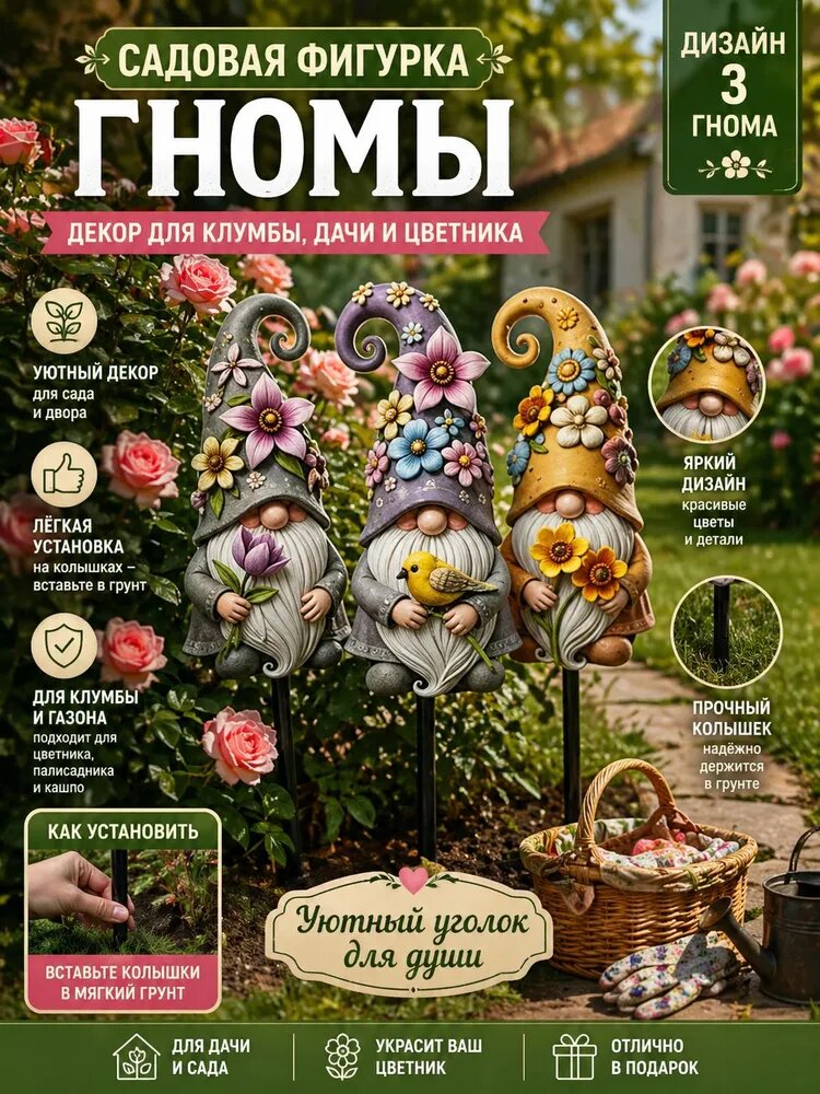 Фигурка садовая
